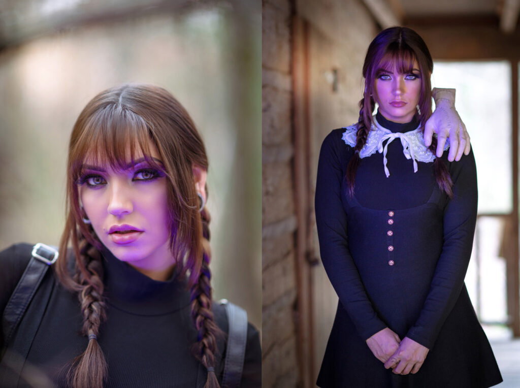 WEDNESDAY ADDAMS CREATIVE PHOTO SESSION AT LANDSFORD CANAL STATE PARK ...